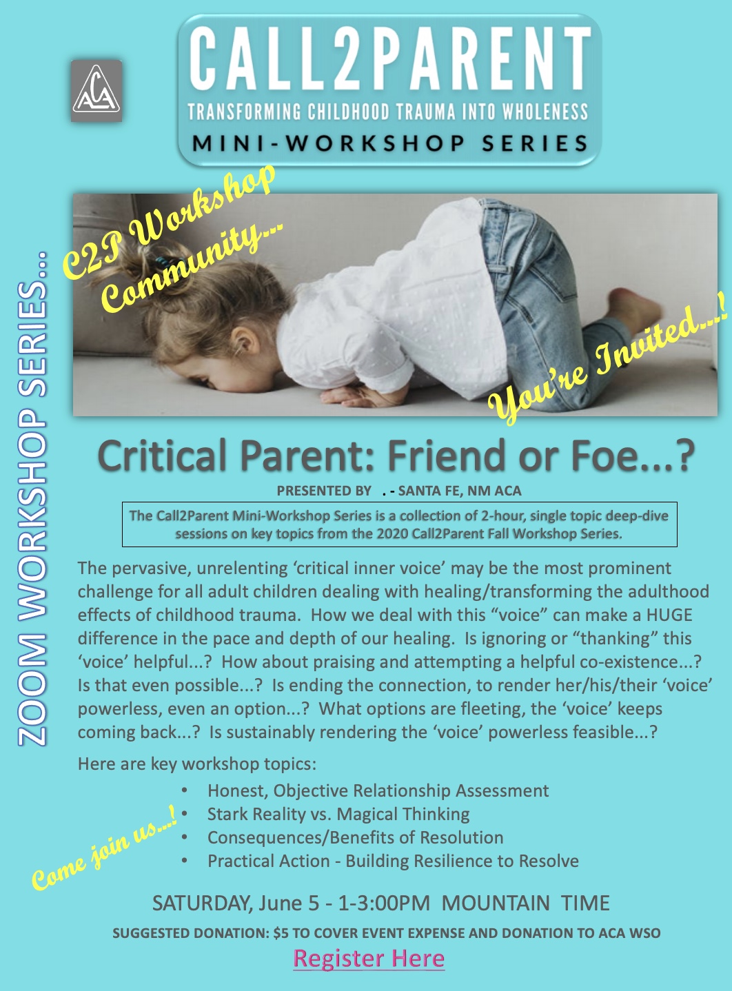 2021/22 MINI Workshop Series – Transforming Childhood Trauma Into Wholeness